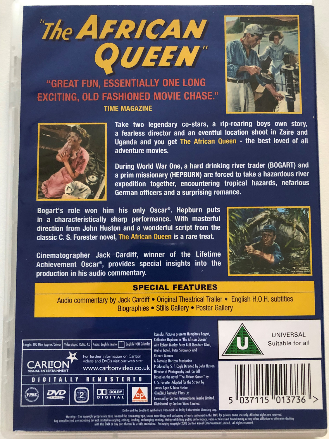 The African Queen DVD (1951) - Digitally Remastered Classic Adventure