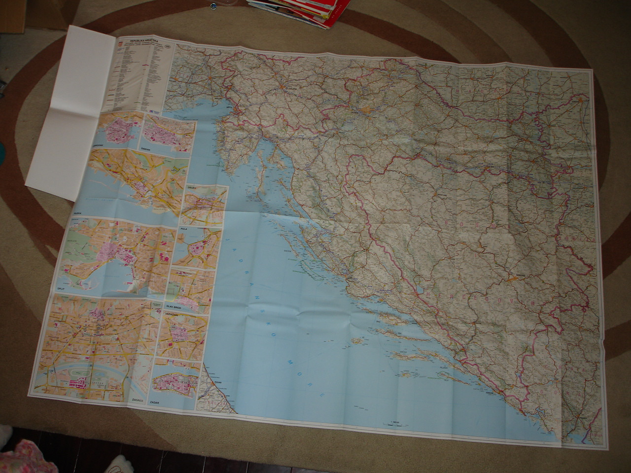 Croatia Road Map with City Maps / 1:500000 / Kroatien Autokarte ...