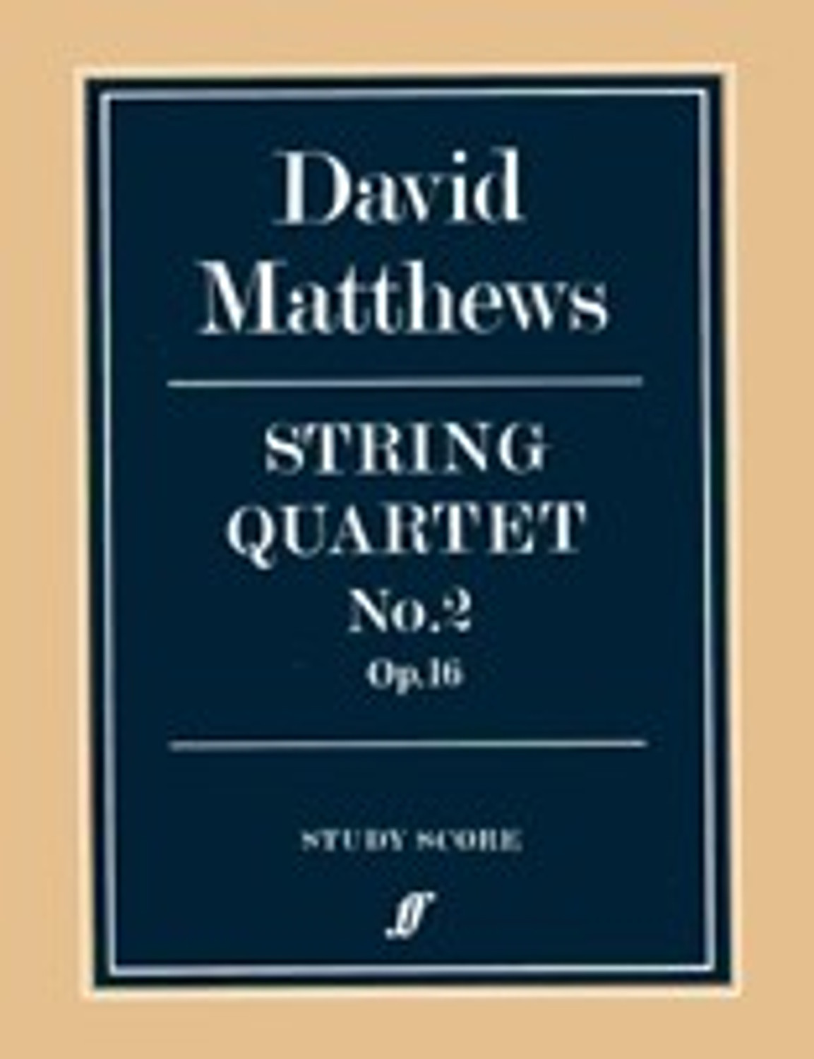 Matthews, David: String Quartet No.2 (score) / Faber Music - Bible in My Language