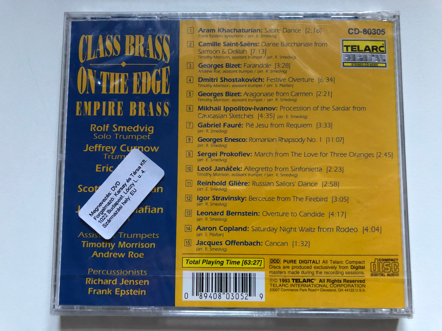 Empire Brass – Class Brass - On The Edge / Telarc Audio CD 1993 / CD ...