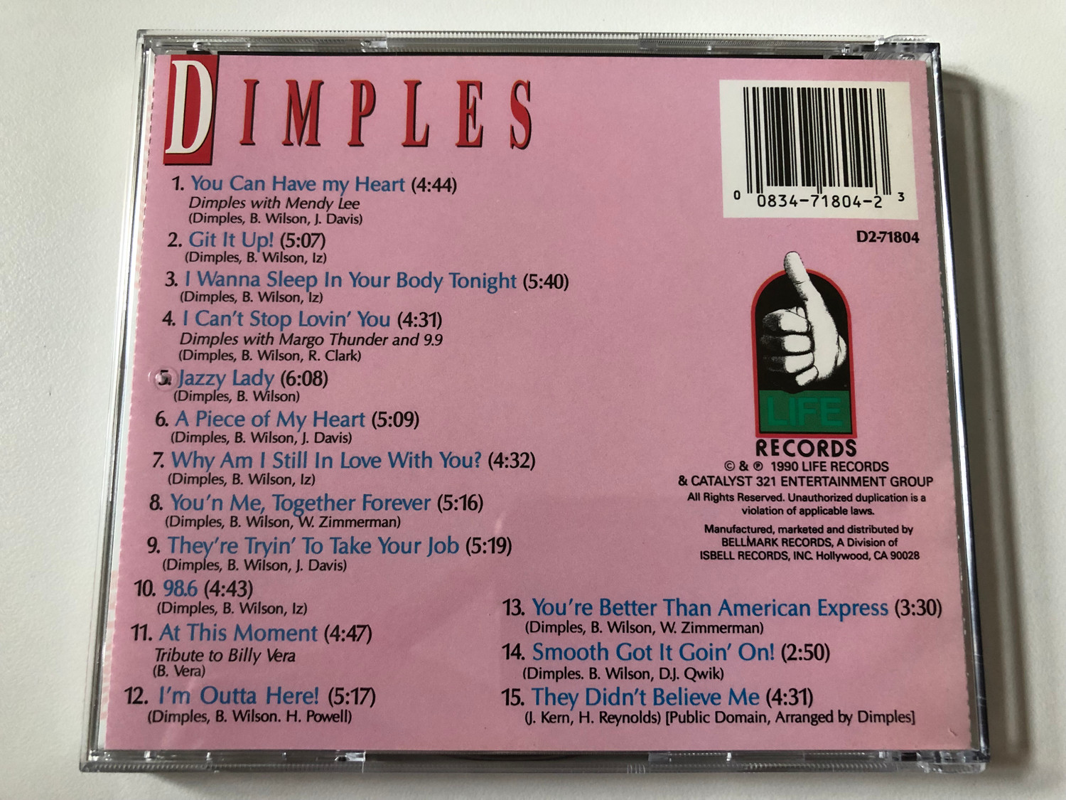 Dimples / Life Records Audio CD 1990 / D2-71804 - Bible in My Language