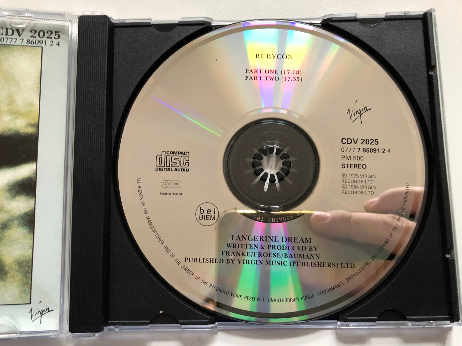 Tangerine Dream – Rubycon / Virgin Audio CD / CDV 2025 - Bible in My ...