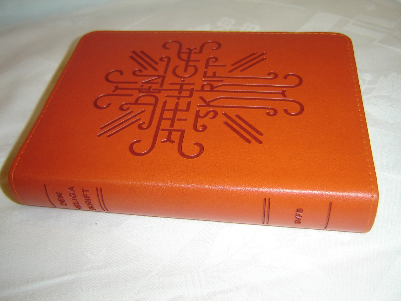 Swedish Holy Bible with Foot Notes - Leather Bound