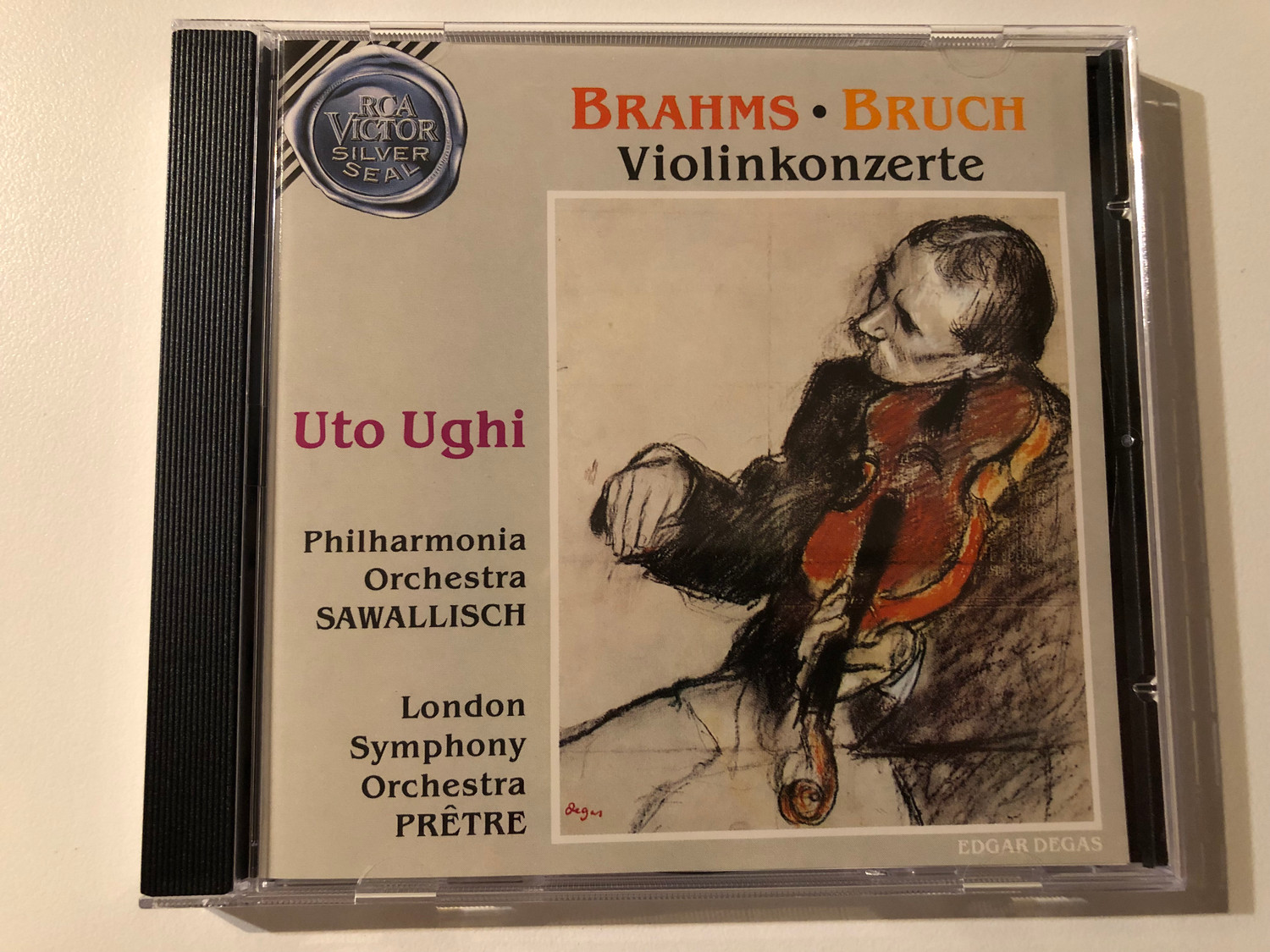 Brahms, Bruch: Violin Concertos - Uto Ughi, Philharmonia Orchestra ...