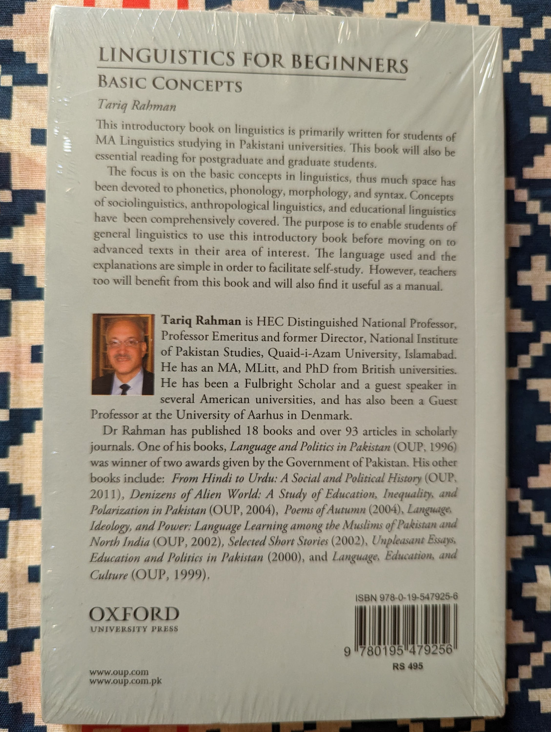 Linguistics for Beginners – Basic Concepts by Tariq Rahman