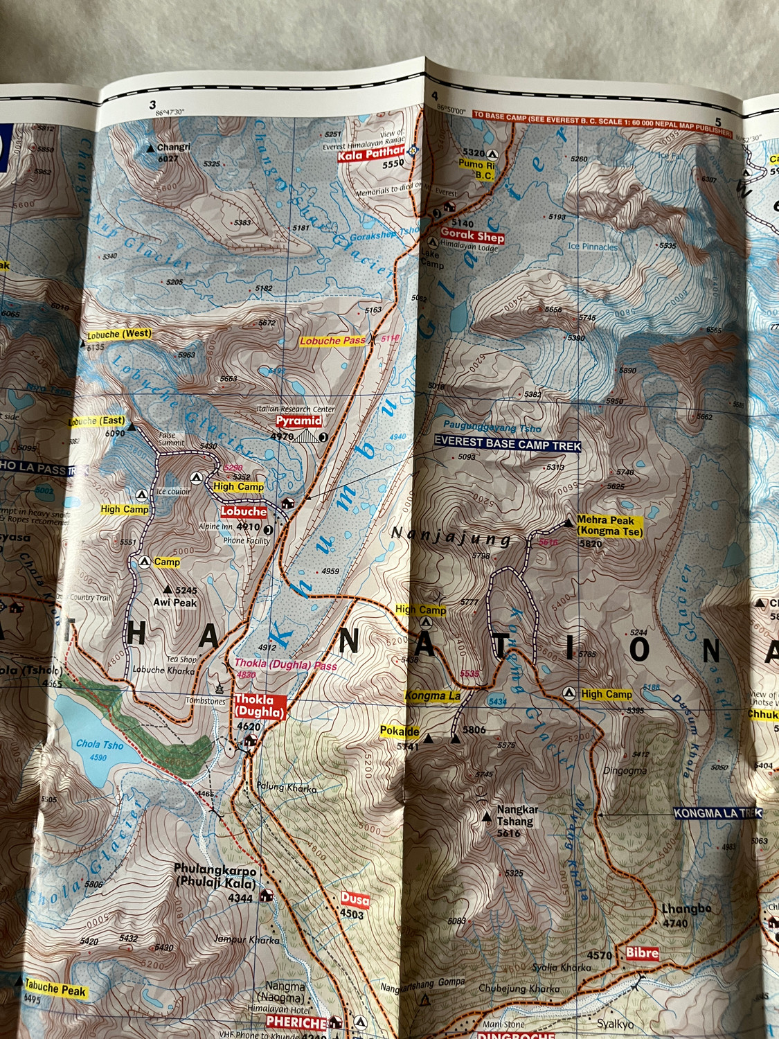 Island Peak (Imja Tse) Climbing Map | Sagarmatha National Park
