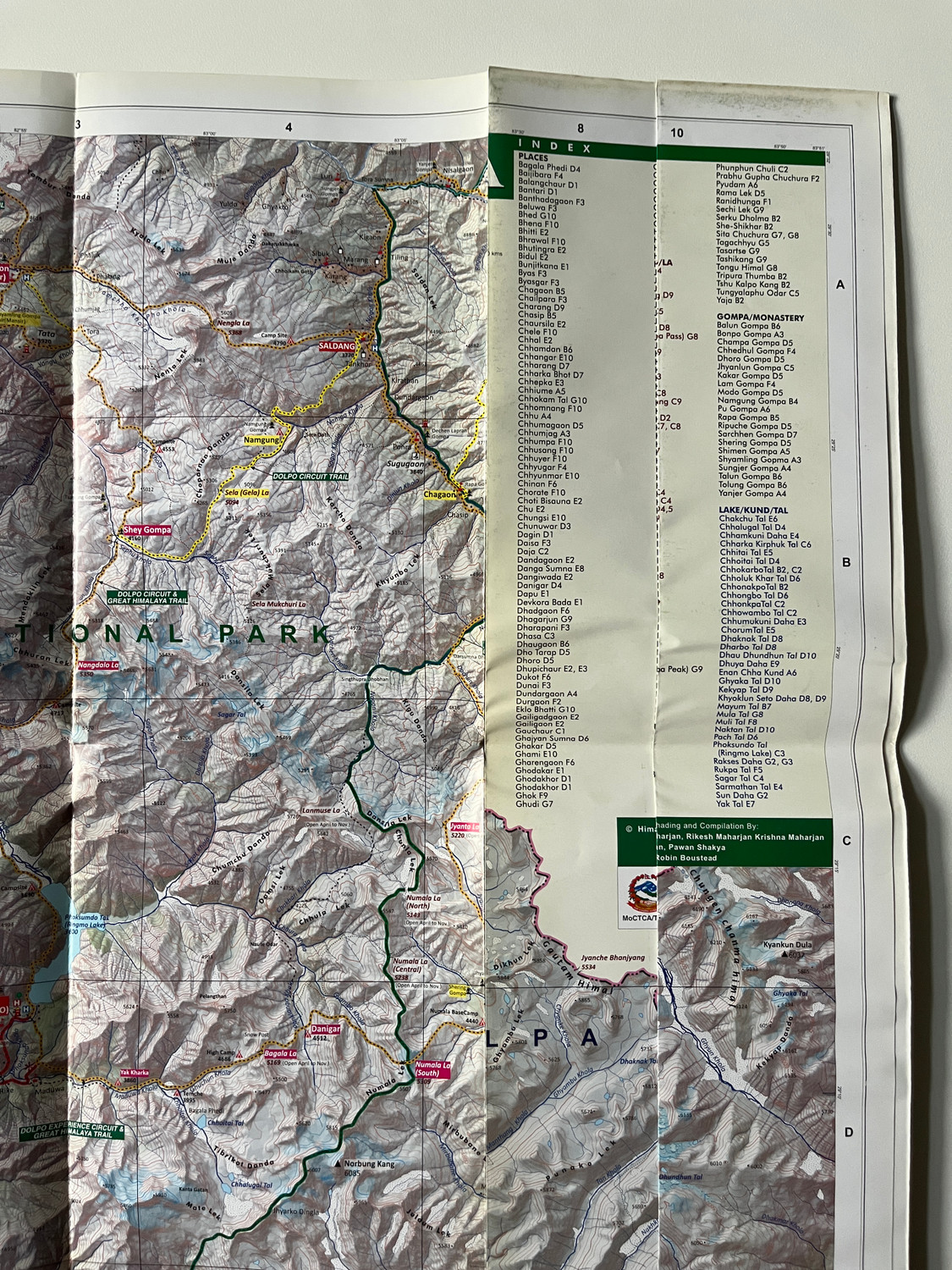 THE LAND OF BON Upper & Lower DOLPA Dolpa Experience Circuit / 1:125 ...