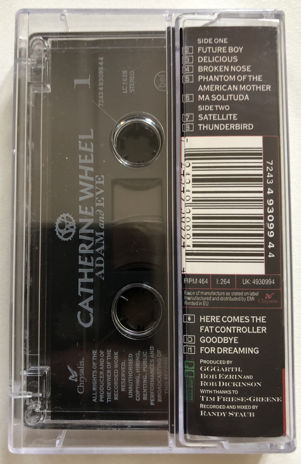 Catherine Wheel – Adam and Eve / Chrysalis Audio Cassette Stereo ...