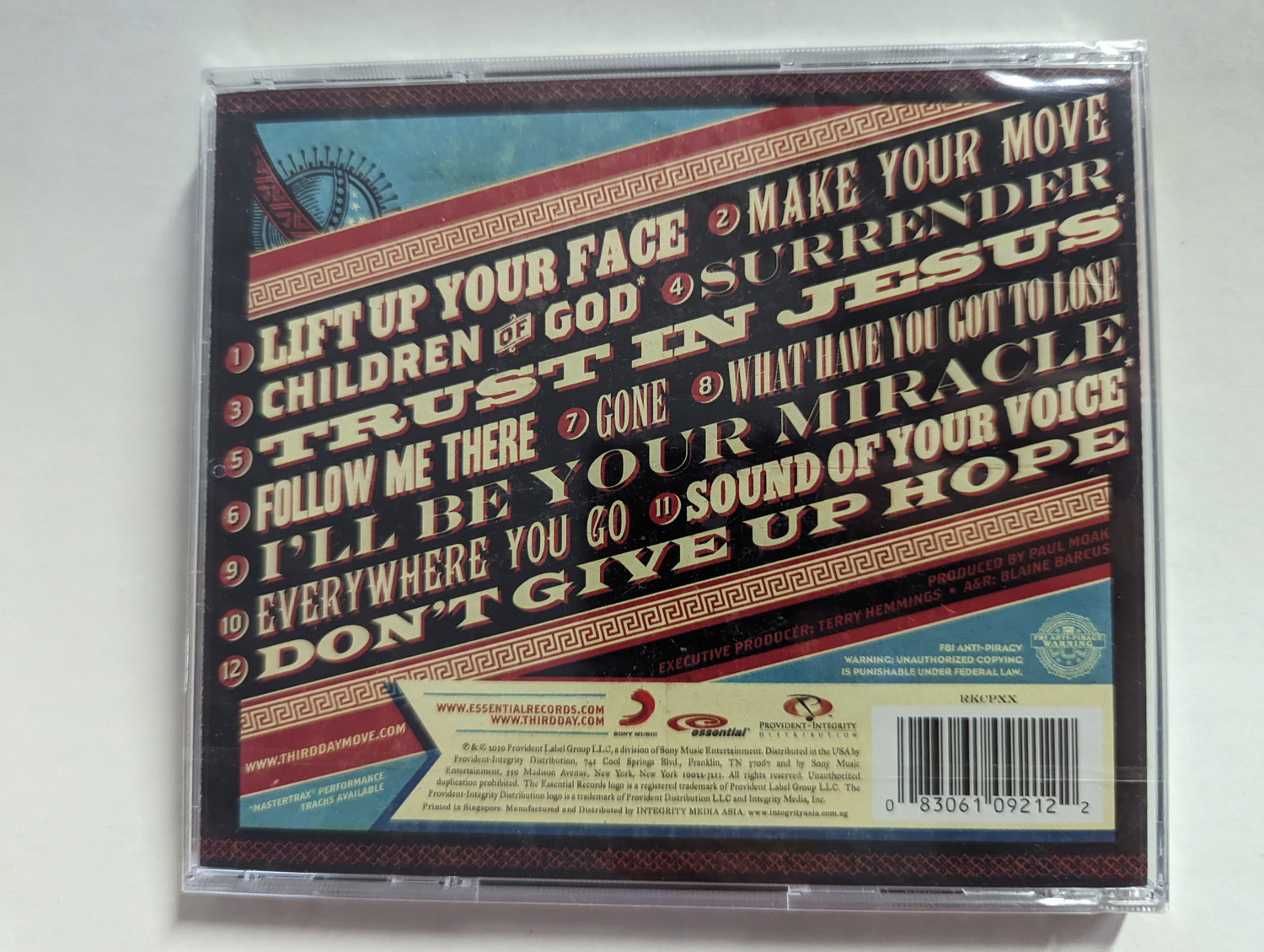 Third Day - Move (2010) - Southern Rock Christian Album