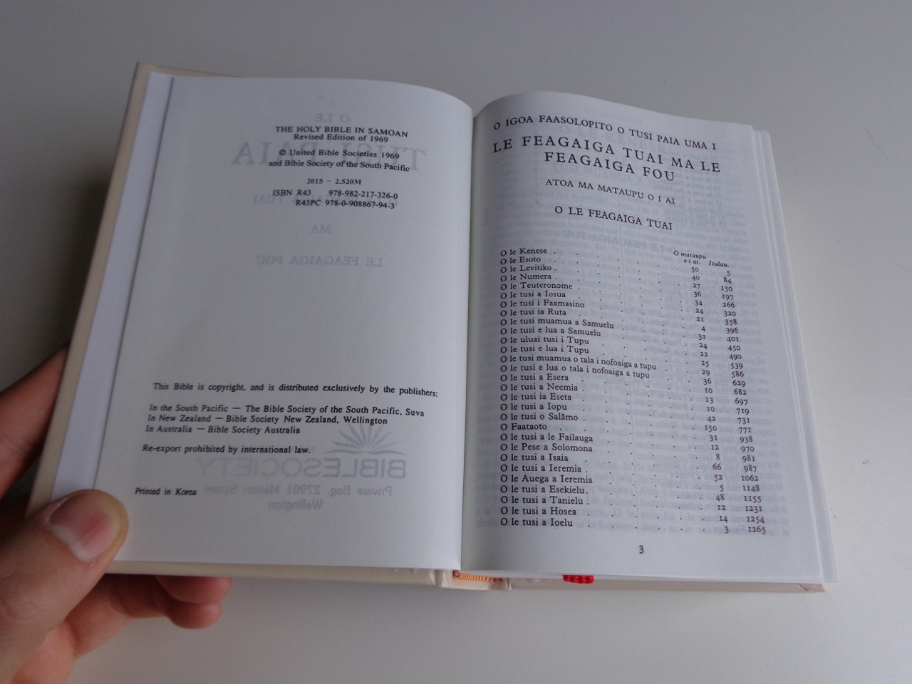 Samoan Children's Bible R43PC | O Le Tusi Paia Mo Fanau