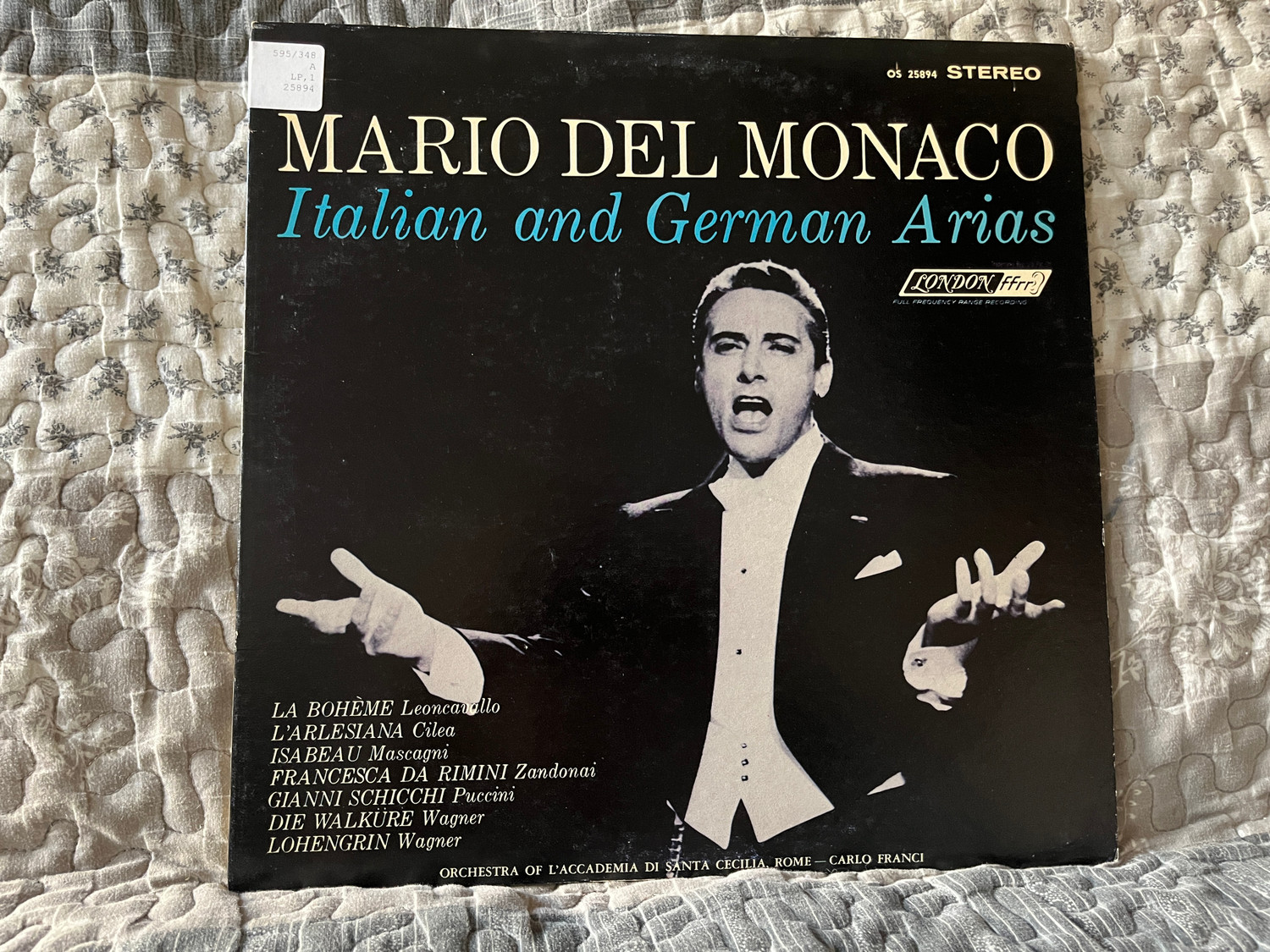 Mario del Monaco: Italian & German Arias - London Records LP