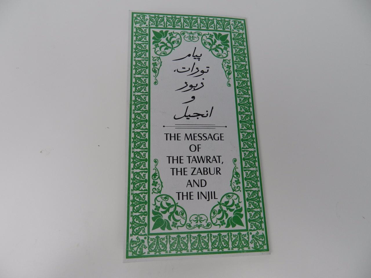 Dari Language The Message of the Tawrat, the Zabur and the Injil