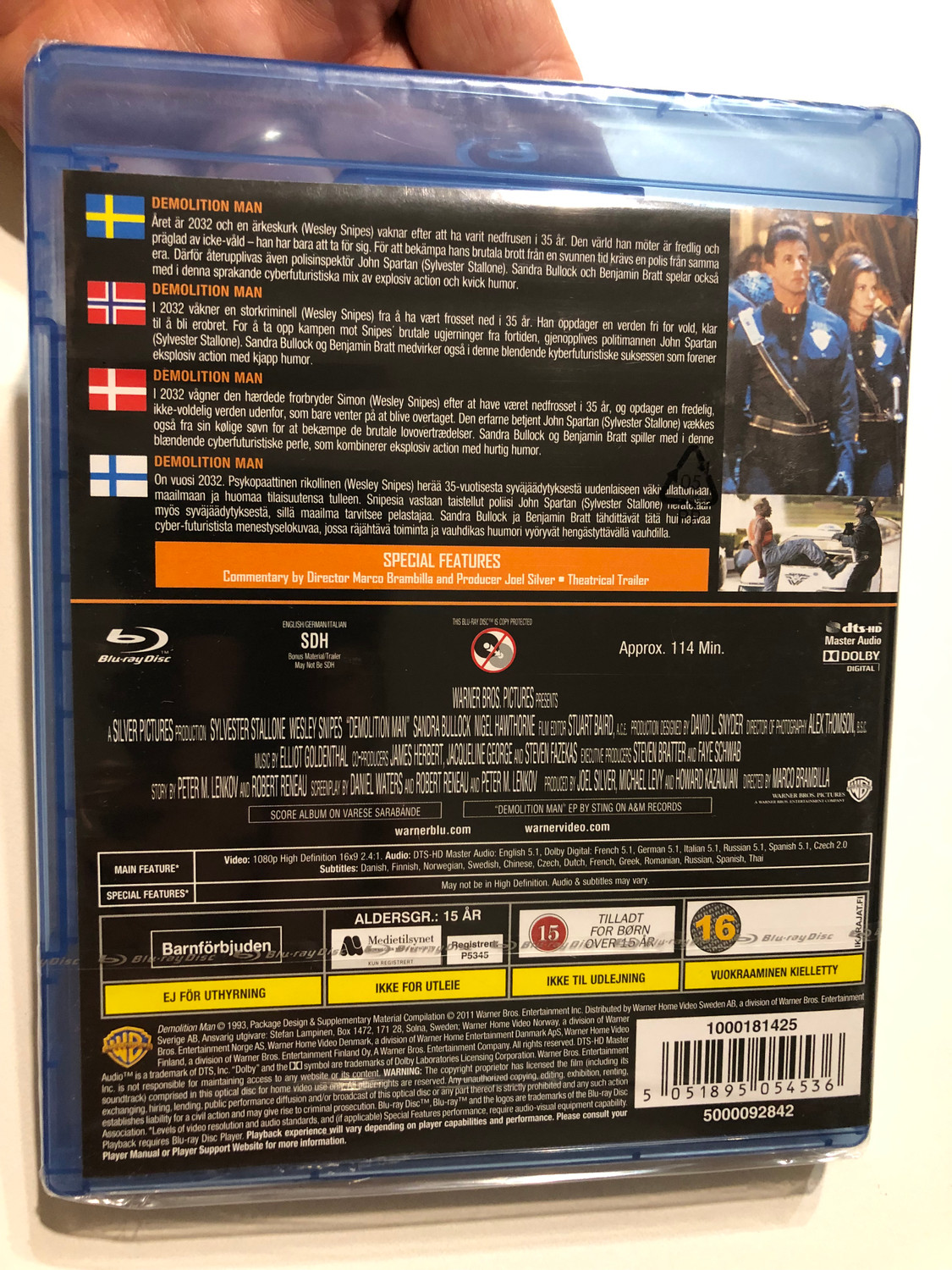 Demolition Man Blu-ray – Sci-Fi Action with Stallone
