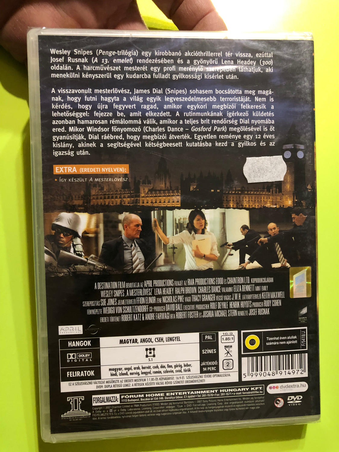 A mesterlövész (The Contractor) DVD - Wesley Snipes
