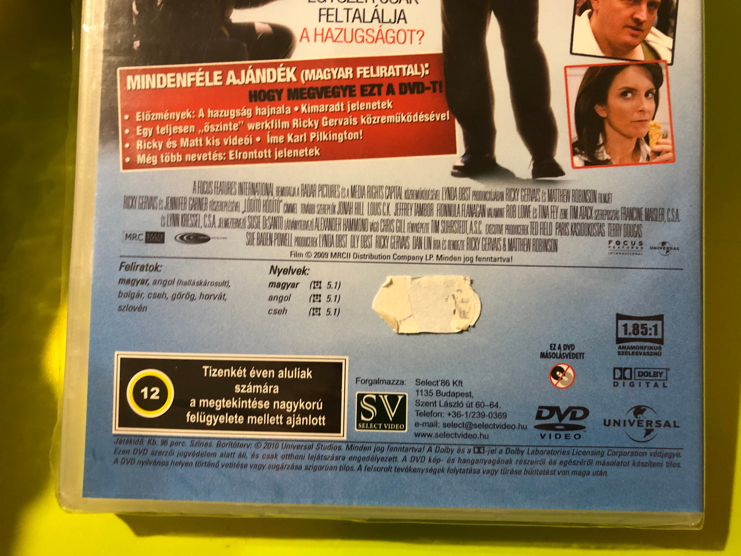 The Invention of Lying DVD - Ricky Gervais Comedy