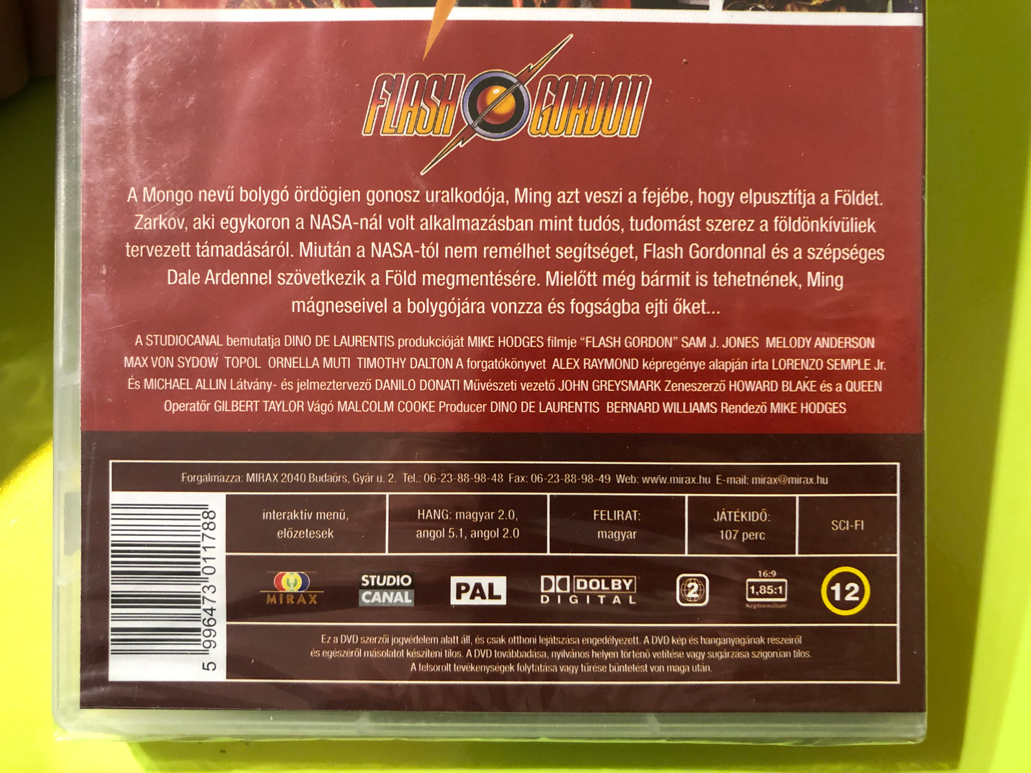 Flash Gordon DVD - Queen Soundtrack Sci-Fi Classic