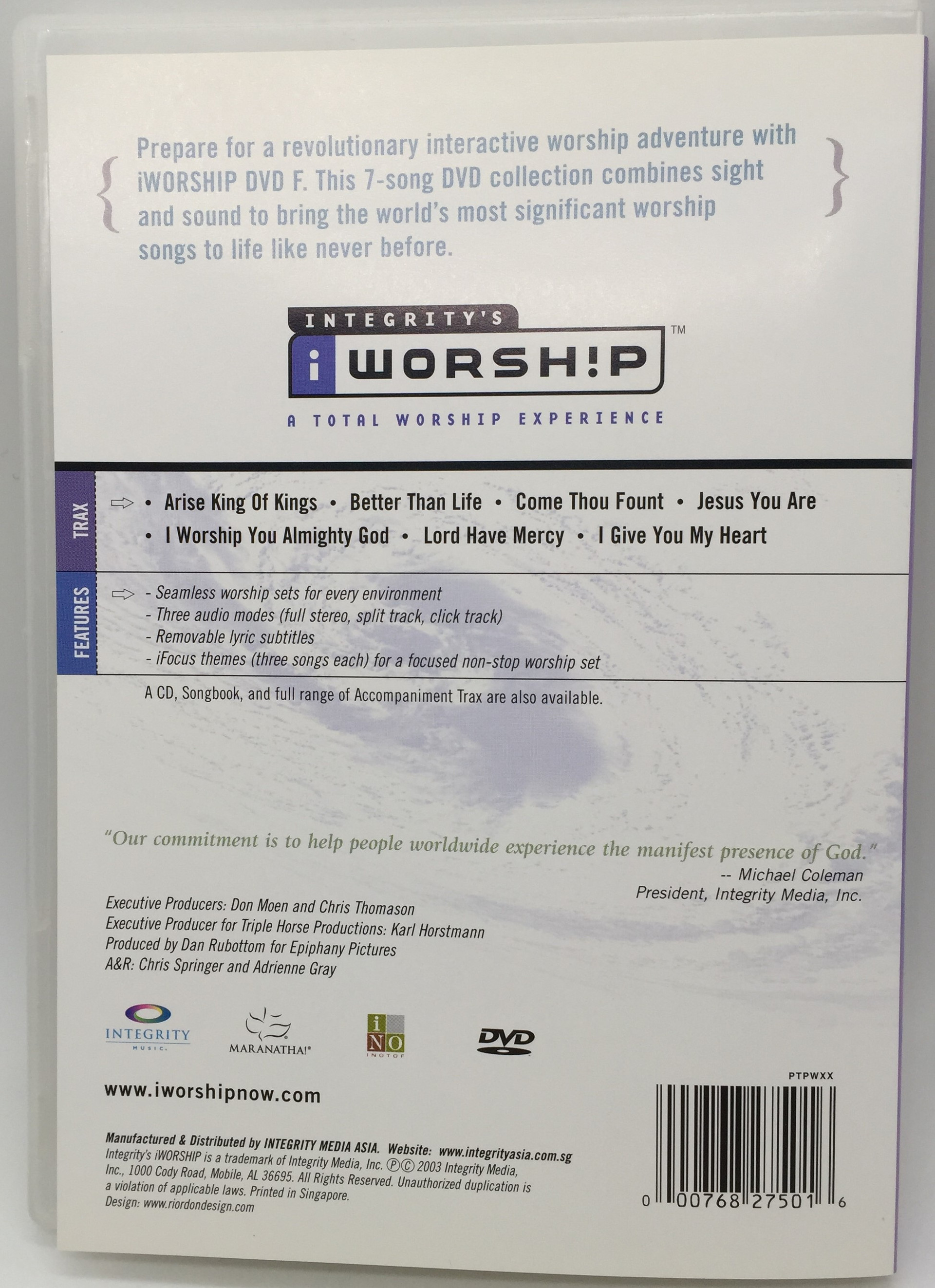 INTEGRITY'S i WORSHIP TOTAL WORSHIP EXPERIENCE. Volume J