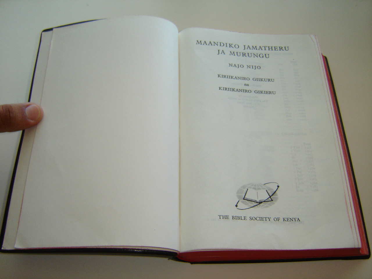 Kimeru Bible / Iuku Ria Murungu / 1964 Text / Maandiko Jamatheru Ja ...