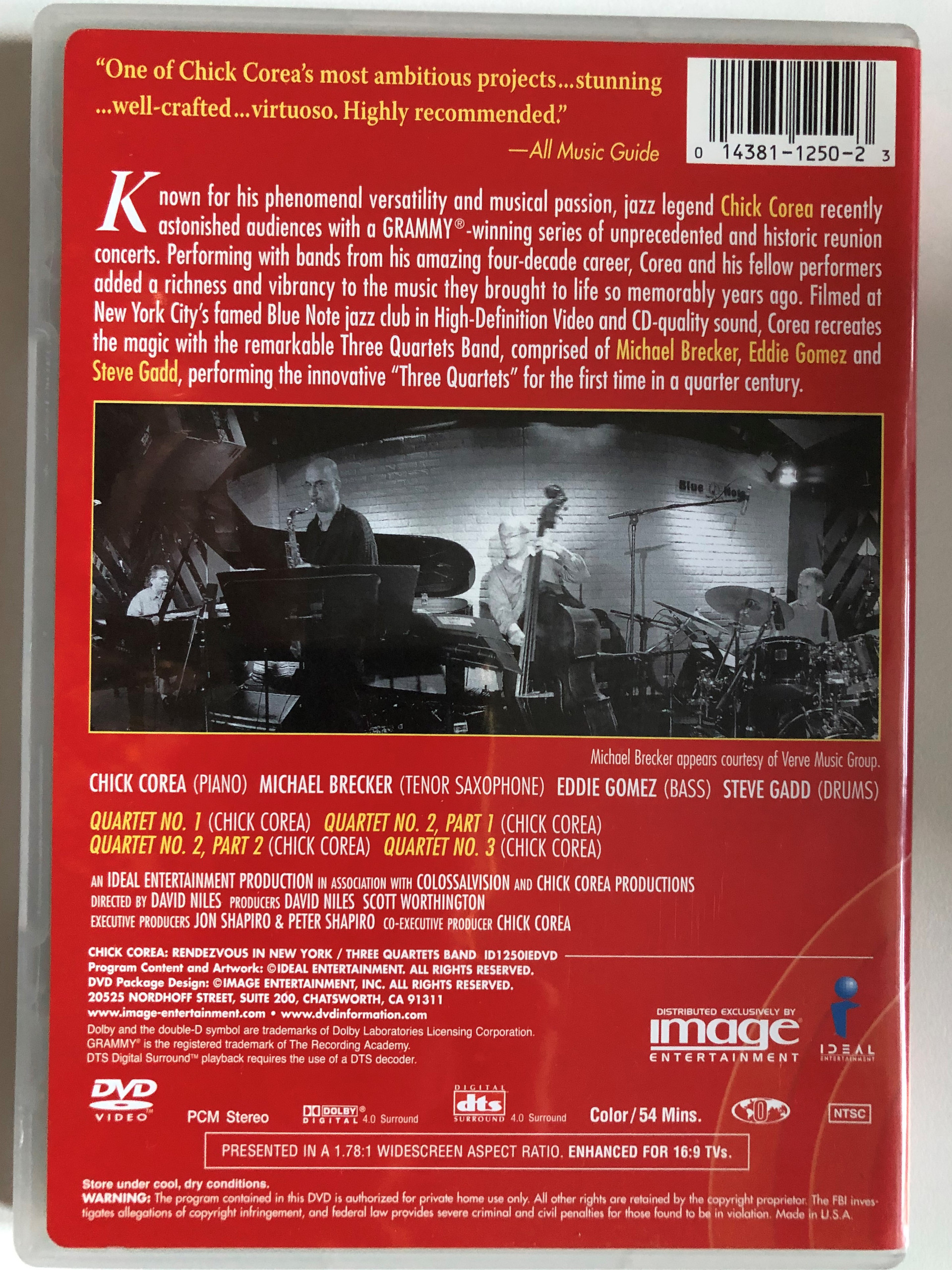 Three Quartets Band - Chick Corea - Rendezvous In New York / Image ...