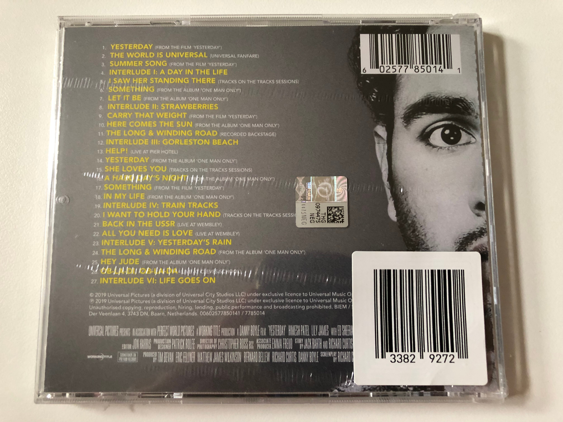 Yesterday (Original Motion Picture Soundtrack) / Polydor Audio CD 2019 ...