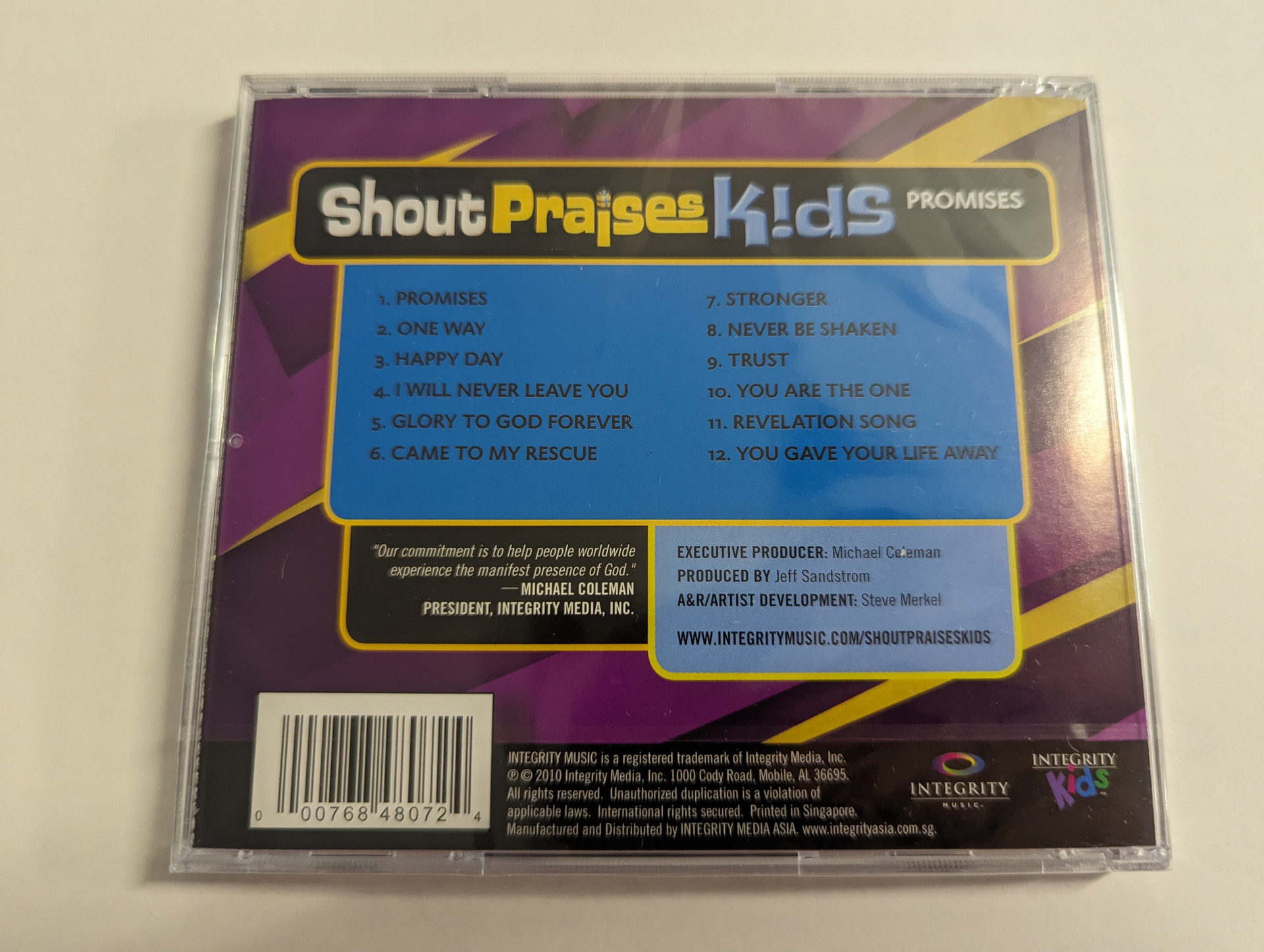 Shout Praises K!ds - Today Is The Day! CD 2009
