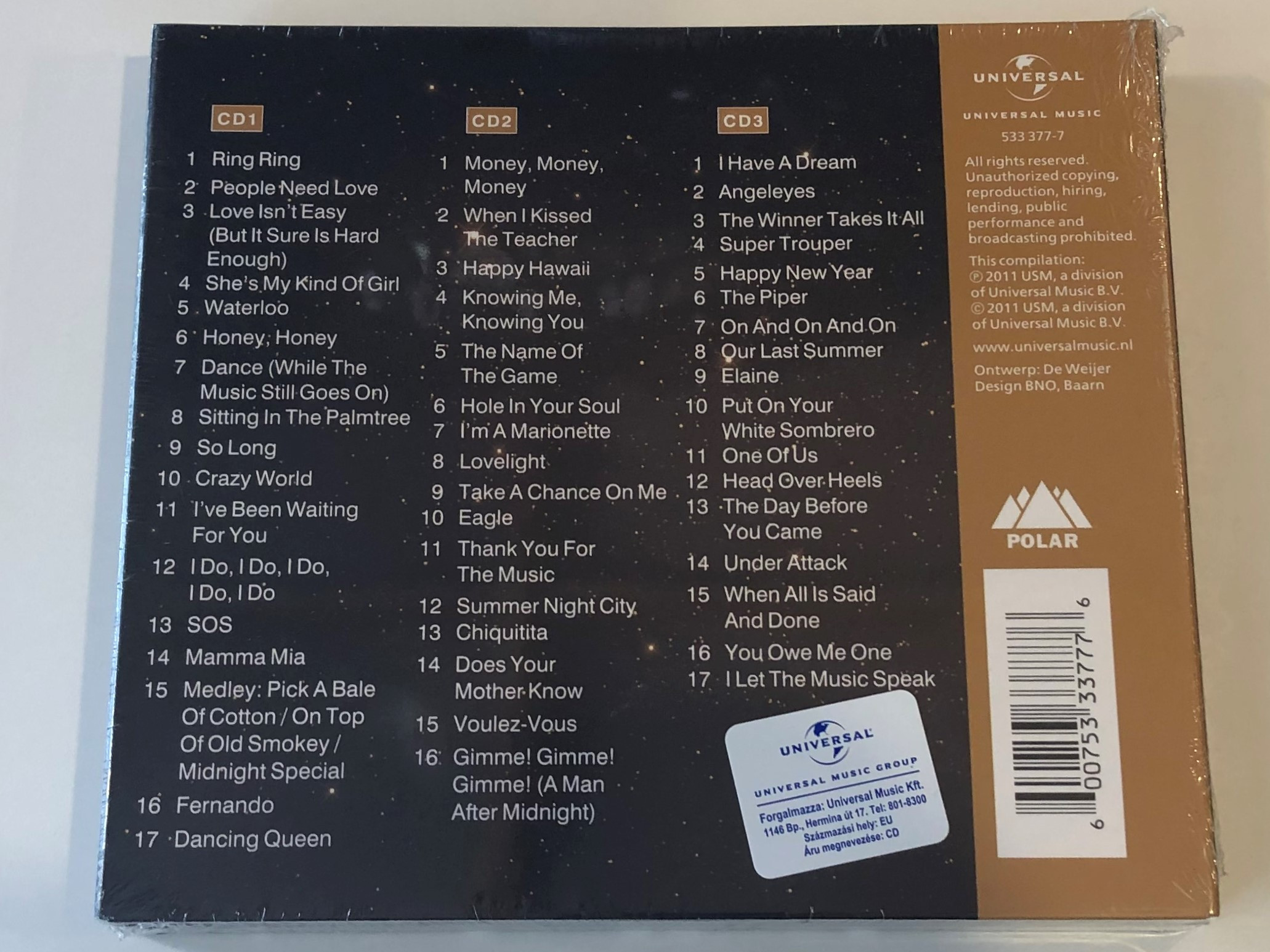 Buy CDs by Universal Music in different genres