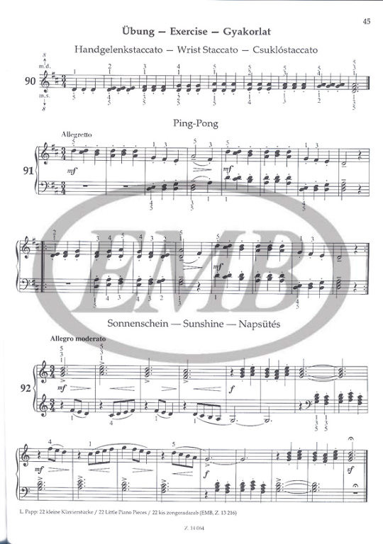 Papp Lajos Piano-ABC 2: Beginner Piano Tutor with Folk Songs