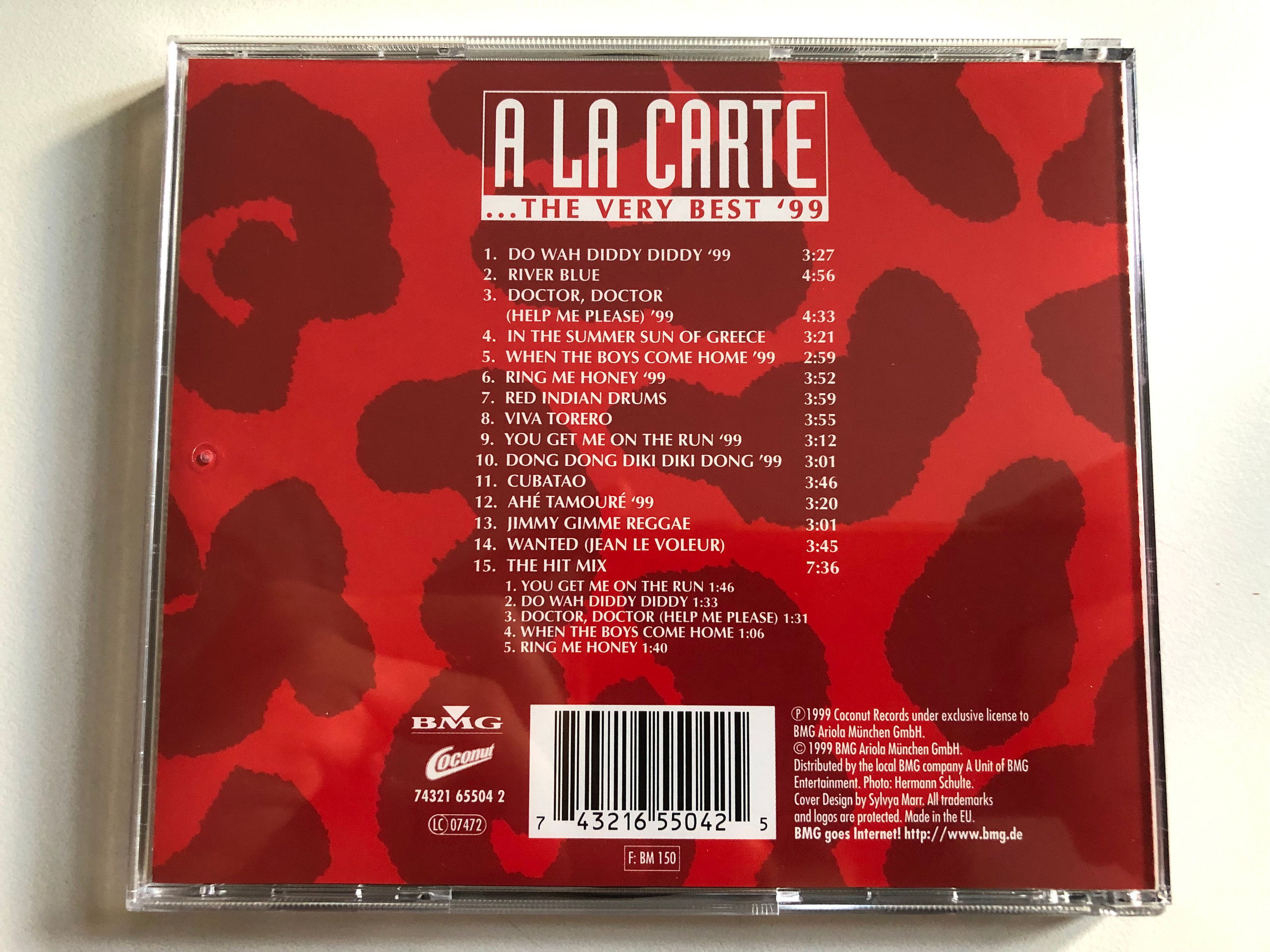 A La Carte – ... The Very Best '99 / Coconut Audio CD 1999 / 74321 ...