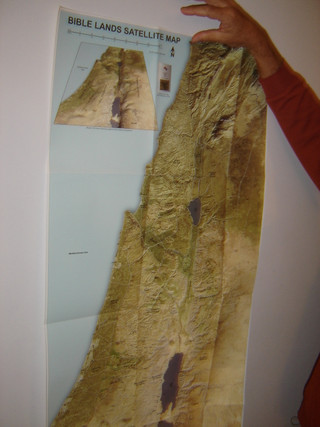 Satellite Map of Bible Lands (3D View)