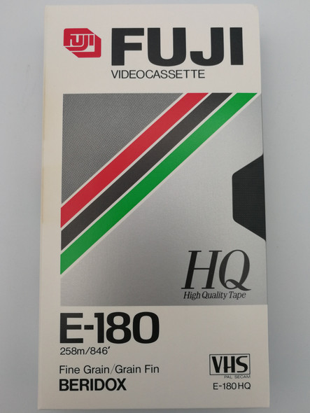 Fuji E-180 videocassette PAL - SECAM VHS / Fine Grain / Grain Fin ...