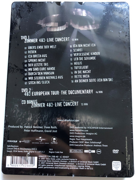 Schrei - Live / Tokio Hotel / DVD - Bible in My Language