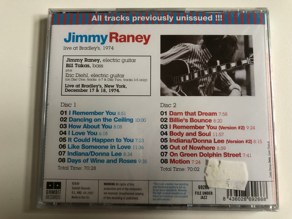 Bill Evans – Complete Live At Ronnie Scott's 1980 / Gambit Records 2x ...