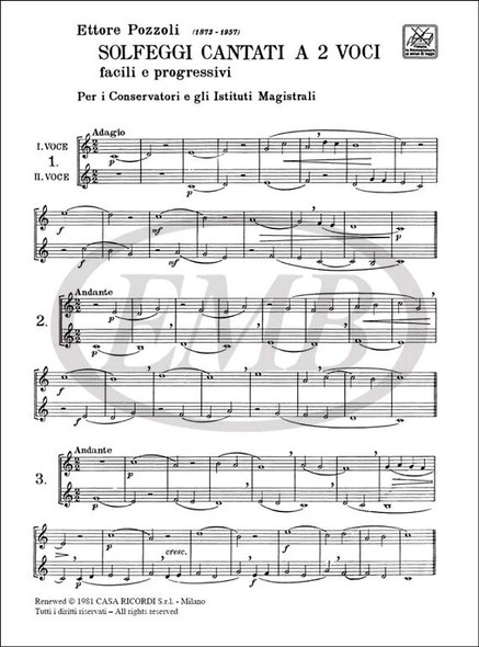 Lazzari, Aldo: SOLFEGGI CANTATI / Ricordi / 1984 - Bible in My Language