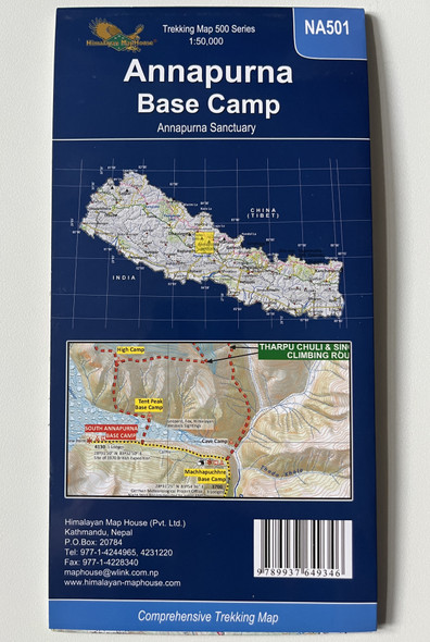 CHULUS / 1:50 000 / With details of Approach & Climbing routes / NEPA ...
