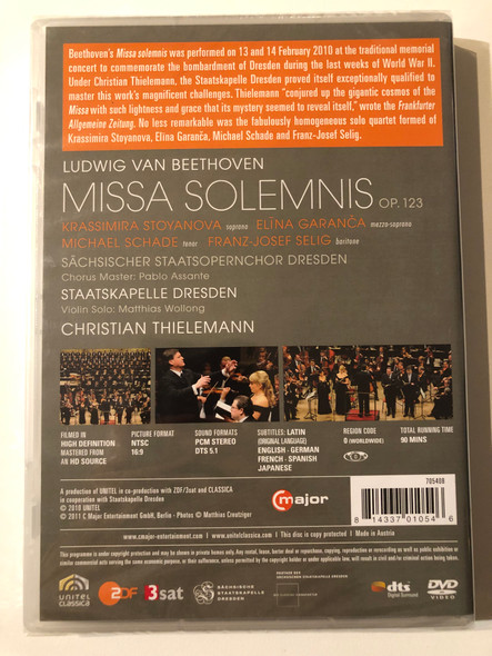 BEETHOVEN - MISSA SOLEMNIS / PETERSEN, KULMAN, GÜRA, FINLEY / ROYAL CONCERTGEBOUW ORCHESTRA ...