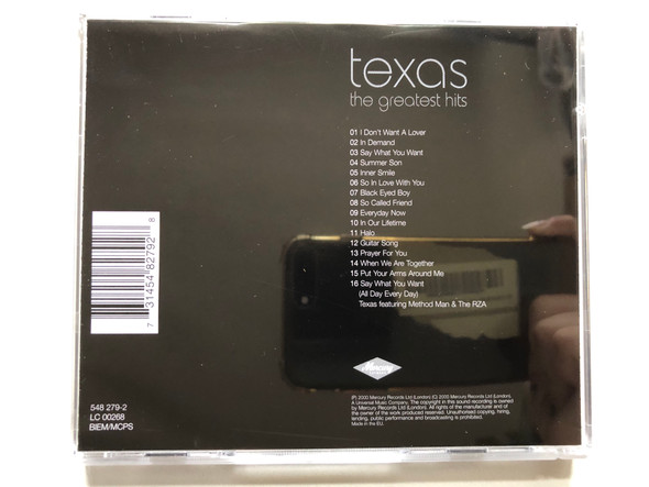 Texas ‎– Red Book / Mercury Records Audio CD 2005 - Bible in My Language