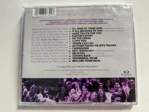 The Brooklyn Tabernacle Choir - Declare Your Name (Live Worship) (2009)