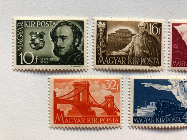 MAGYAR KIR POSTA (Hungary Royal Postage) / GESHARDT T. / GR.SZECHENYI ...