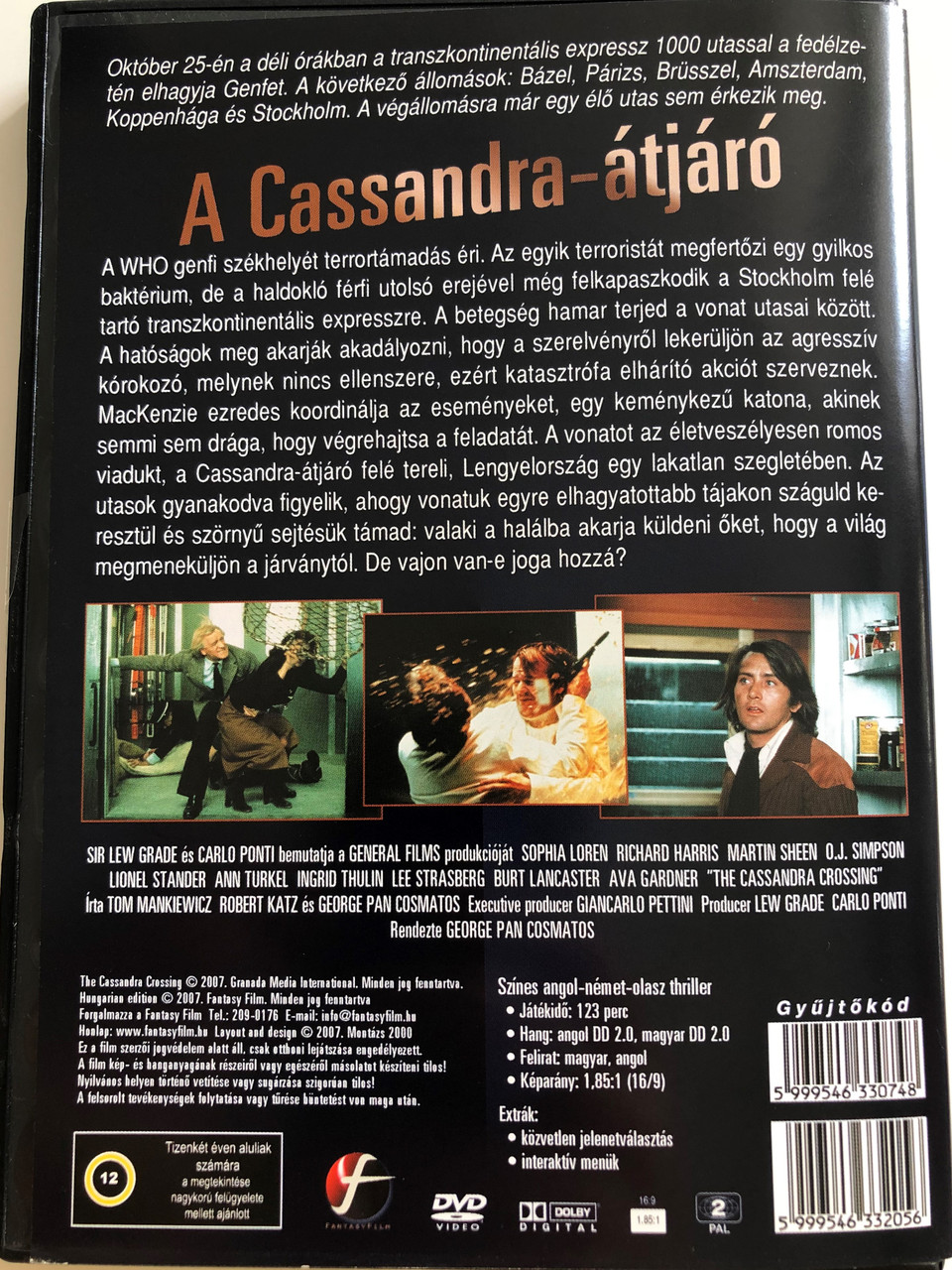 The Cassandra Crossing DVD (1976) - Disaster Thriller Directed by ...