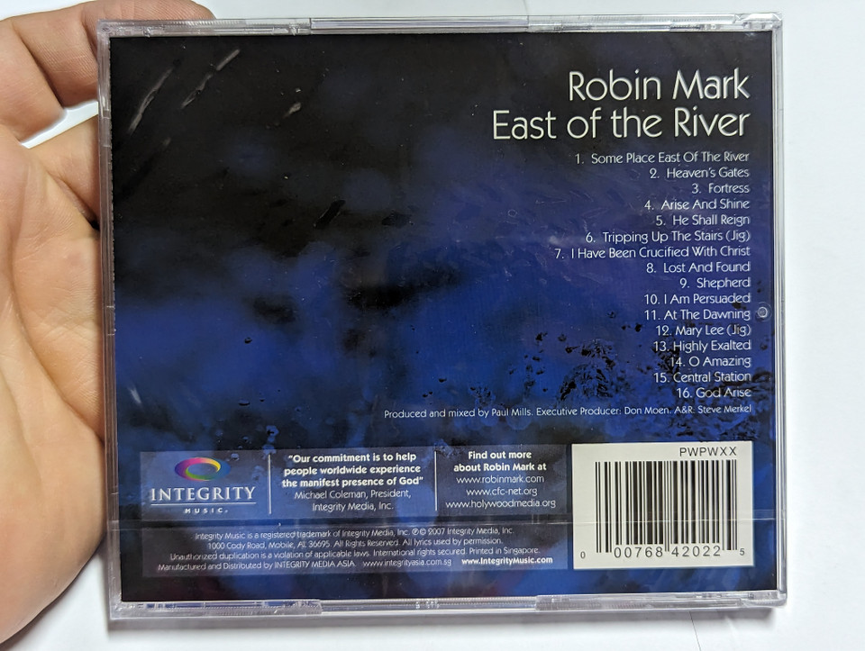 Robin Mark – East Of The River CD 2007