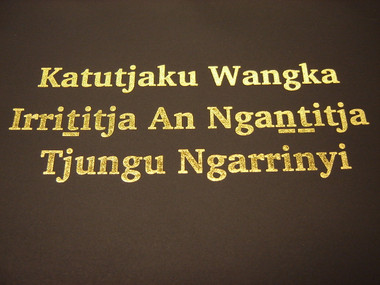 Luritja Language Bible: Katutjaku Wangka