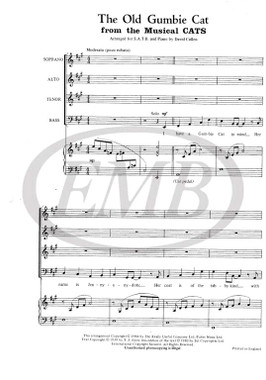 The Old Gumbie Cat – Musical Score | Faber Music