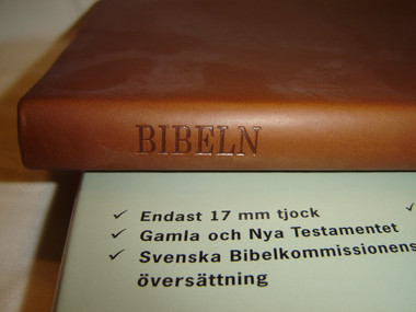 Brown Slim Line Swedish Bible with Apocrypha