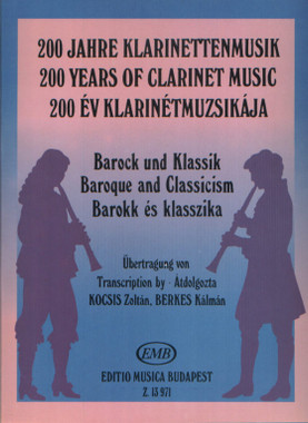 Baroque and Classicism – Clarinet & Piano Sheet Music