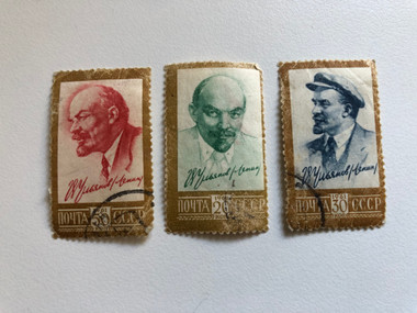 Political Symbolism in Soviet Stamps. V. Lenin