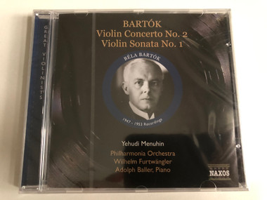 Bartók: Violin Concerto No. 2 & Violin Sonata No. 1 | Yehudi Menuhin ...