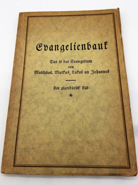 Plautdietsch Four Gospels 1928 Berlin Print