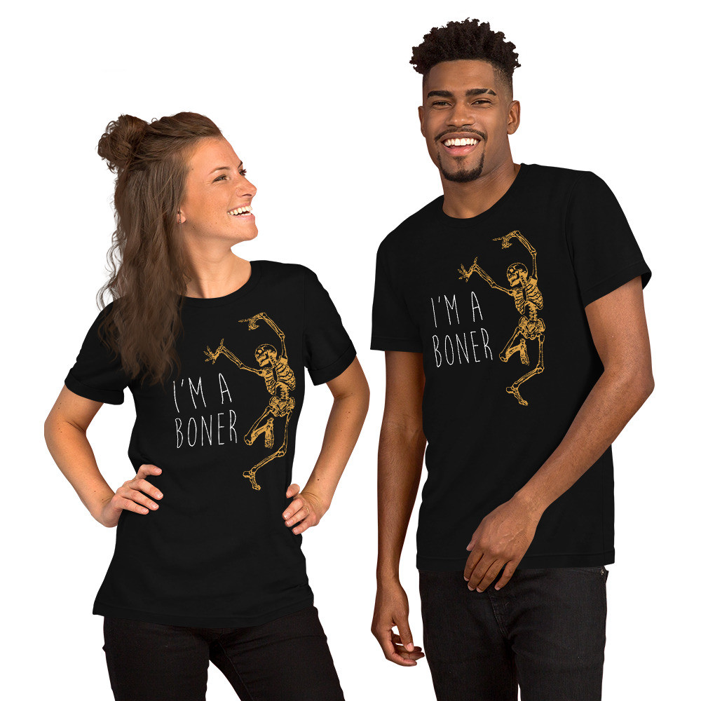 Halloween Skeleton Boner Joke - I'm A Boner T-Shirt | CultSub