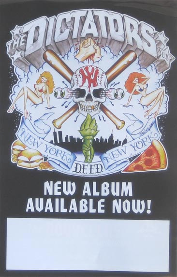 DICTATORS DFFD POSTER (1998) - Norton Records