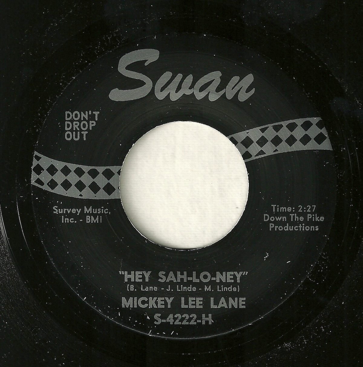 LANE , MICKEY LEE LANE - HEY SAH-LO-NEY - Norton Records